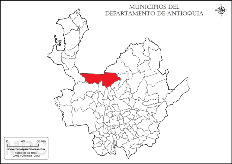 Ituango-Mapa - Viajar en Verano