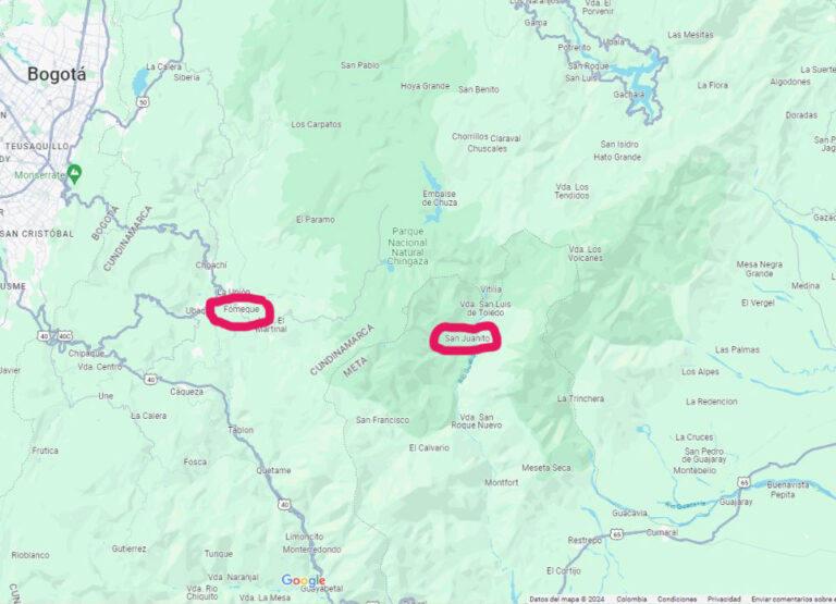 Chingaza-Mapa - Viajar en Verano